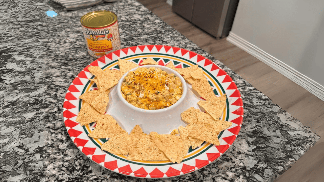 Hominy & Cheese Mexican Dip - #HominyWaysToShare
